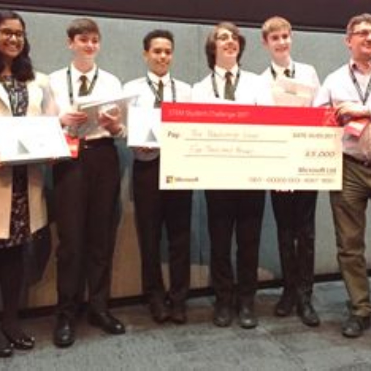 Peterborough School - Year 10 Students Win Microsoft's STEM Challenge